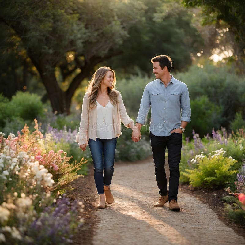 Romantic Pathway: Sparkling Engagement Ring Symbolizing Love and ...