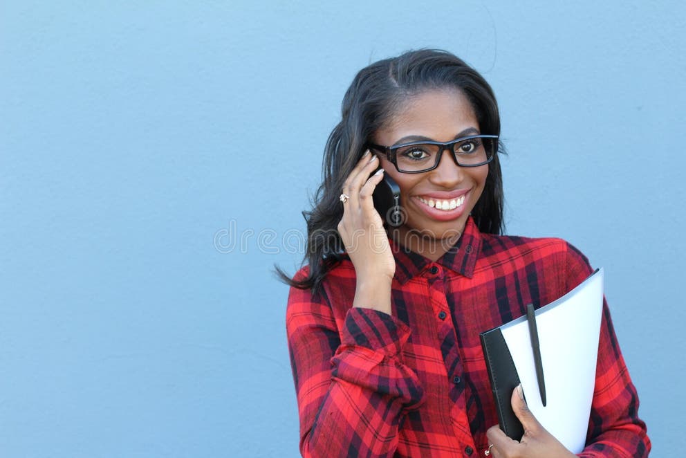 Romantic Phone Conversation Long Distance Relationships Stock Image ...