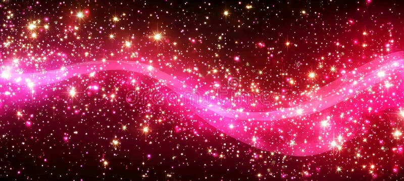 Romantic Pink and Red Glitter Gradient Background with Swirling ...