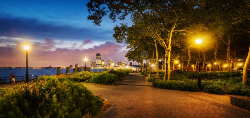Romantic promenade walkway stock image. Image of happiness - 41276863