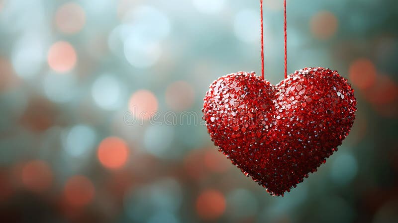 Romantic Red Heart Background for Valentine S Day Stock Photo - Image ...