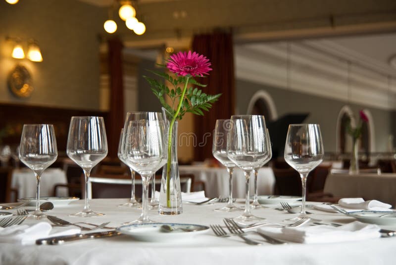 Romantic Restaurant table stock image. Image of table - 23347037