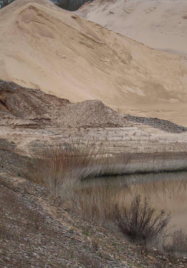Sand pit in Spring stock photo. Image of structures - 310437848