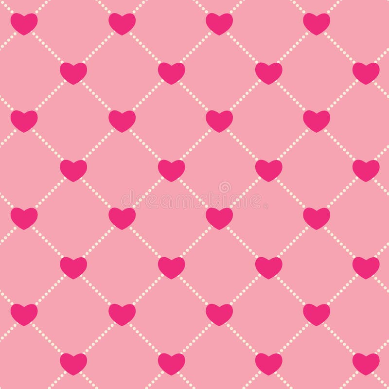 Romantic Seamless Pattern Background Vector Stock Vector - Illustration ...