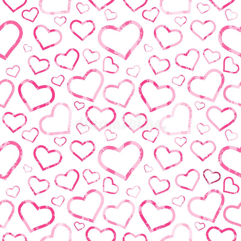 Romantic Seamless Pattern, Texture Stock Vector - Illustration of ...