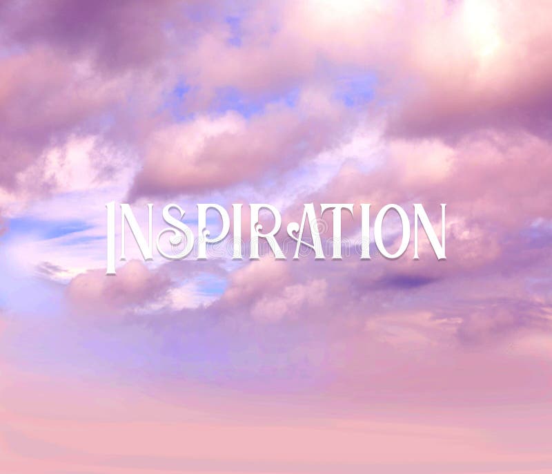 Captivating Colorful Sky with the Word Inspiration Stock Photo - Image ...