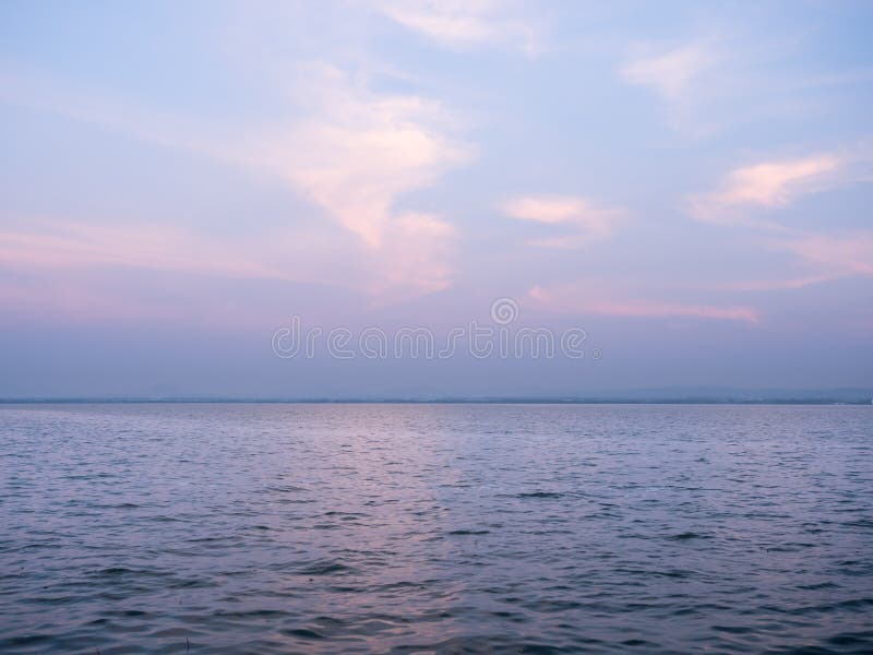 Romantic Soft Tone Seascape and Cloudscape Stock Photo - Image of ...