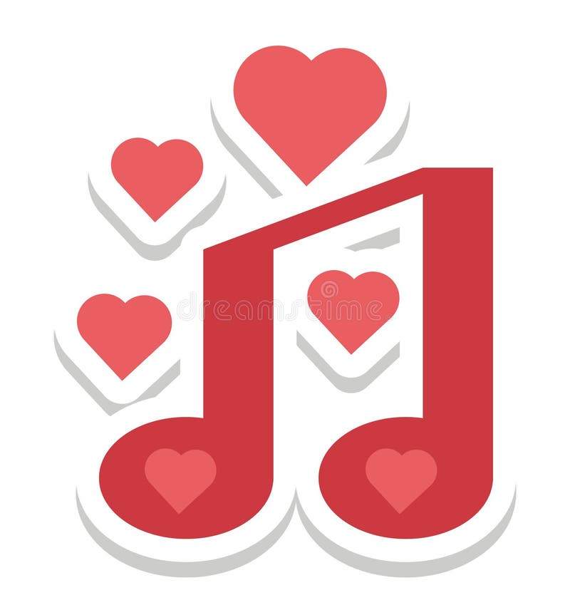 Romantic, Song Vector Icon Editable Stock Vector - Illustration of ...