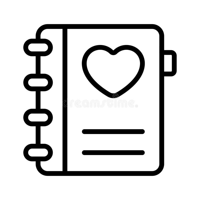 Romantic Story Book, Love Story Icon Design Stock Vector - Illustration ...