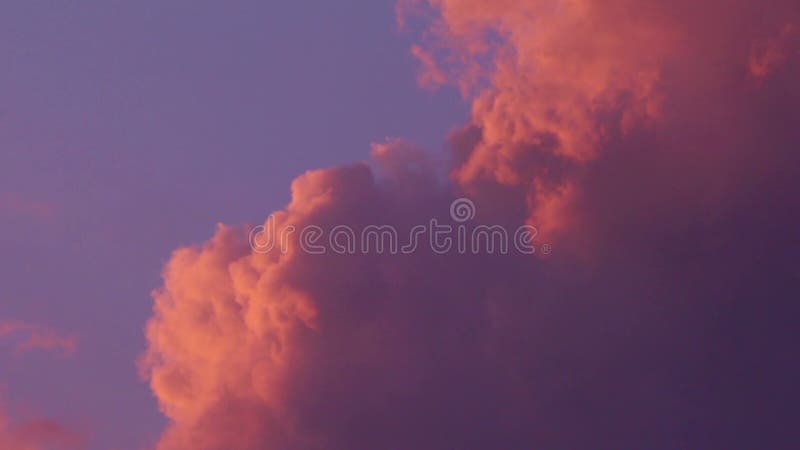 Romantic Sunset on the Lake, Sunlight and Clouds. Slow Motion Stock ...