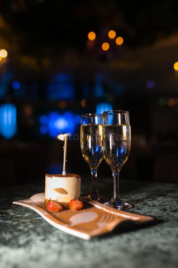 Romantic Table in a Cafe for a Meeting Stock Photo - Image of young ...