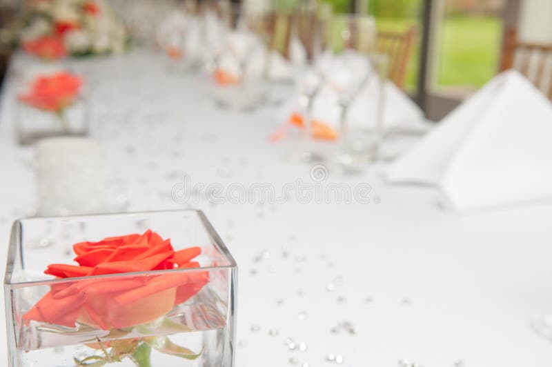 Top Table Setting at a Wedding Stock Photo - Image of wedding ...