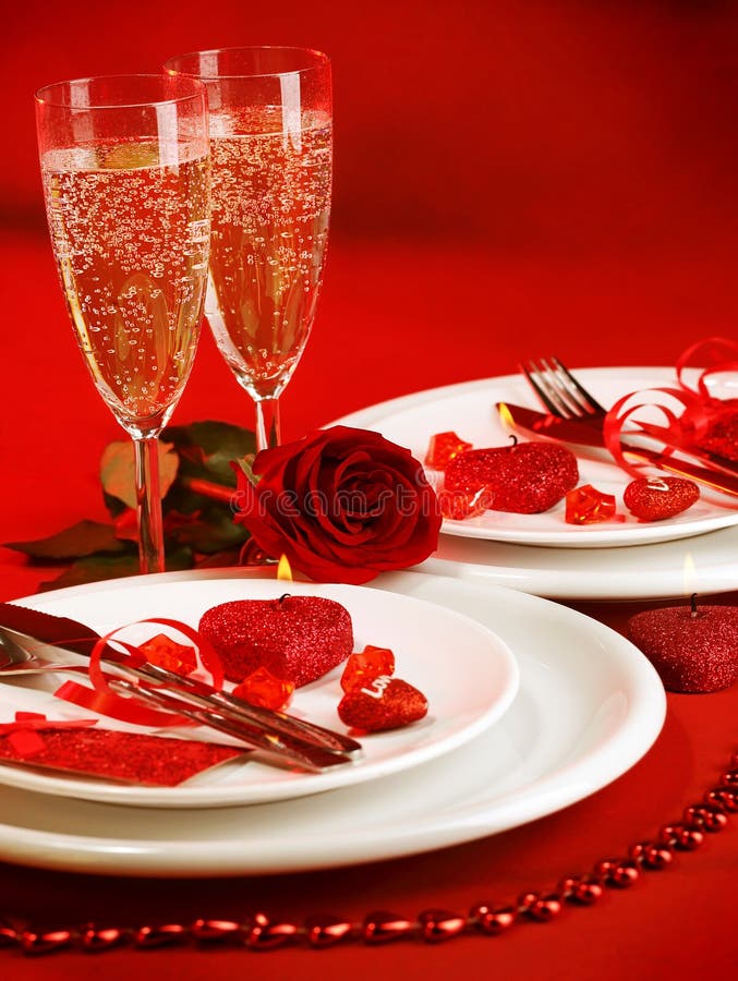 Romantic table setting stock image. Image of holiday - 29000501