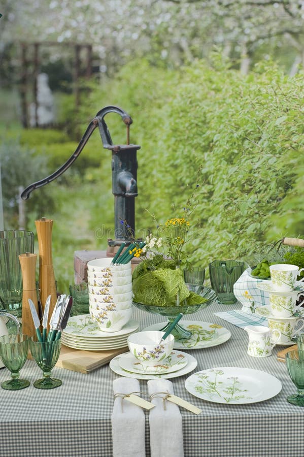 Romantic Coffee Table Setting Stock Photo - Image of food, comfortable ...