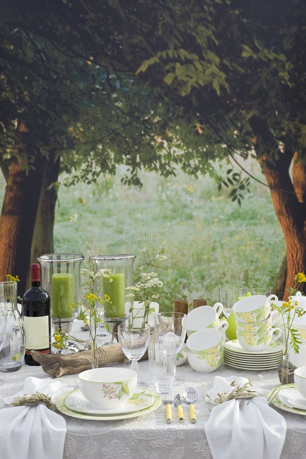 Romantic Coffee Table Setting Stock Photo - Image of food, comfortable ...