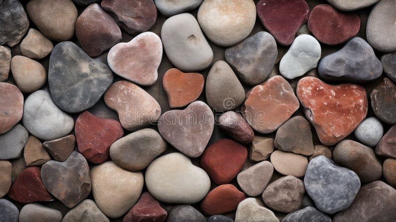 Romantic Texture Heart Background Stock Illustration - Illustration of ...