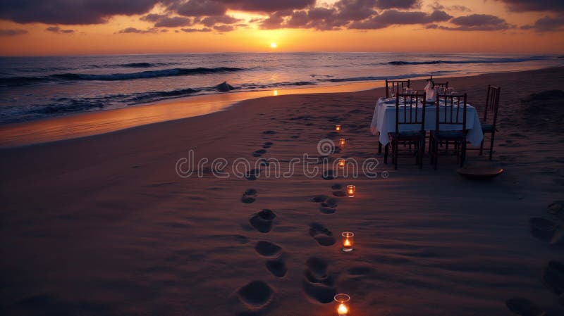 Romantic Theme for Valentine Wallpaper Stock Image - Image of beach ...