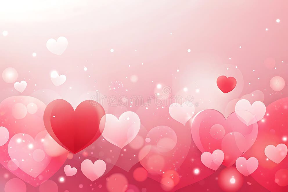 Romantic Valentine S Day Background with Soft Pink and Red Gradients ...