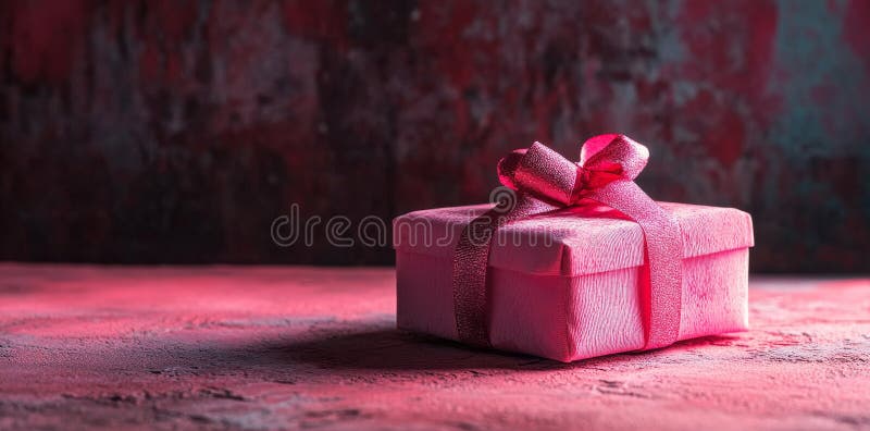 A Romantic Valentine S Present Could Be a Pretty Pink Box Secured with ...