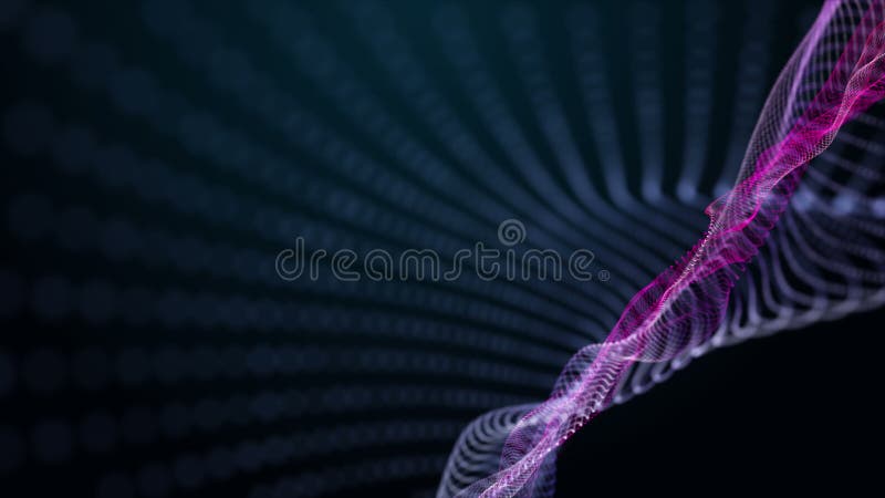 Romantic Animation with Particle Wave Object in Slow Motion, 4096x2304 ...