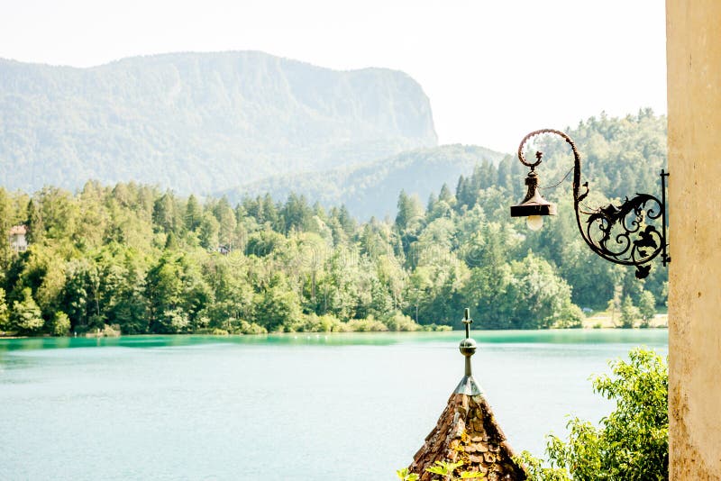 Romantic View from Beatiful Terrace Stock Image - Image of balcony ...