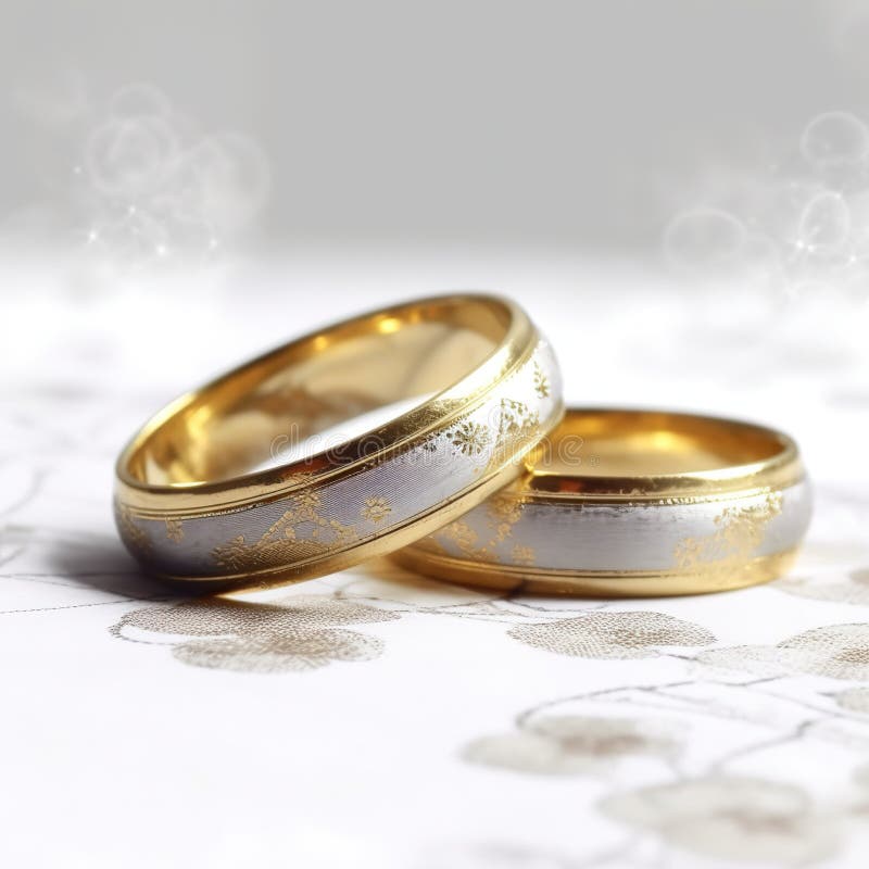 Wedding Rings Background Wallpaper Stock Illustration - Illustration of ...