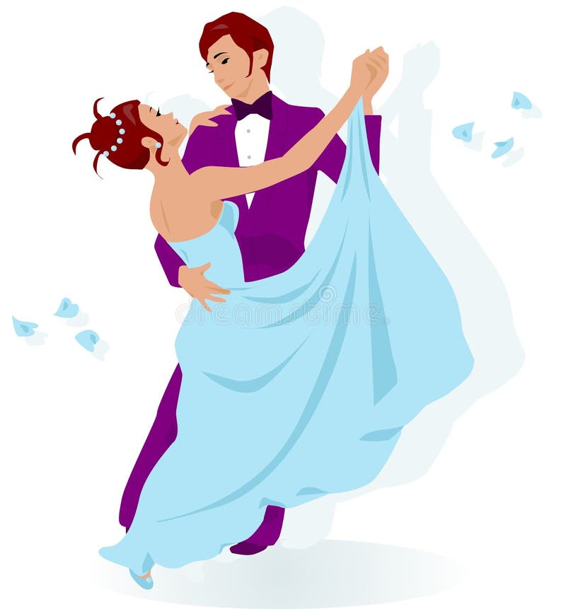 Romantic waltzer couple stock vector. Illustration of girl - 1868426