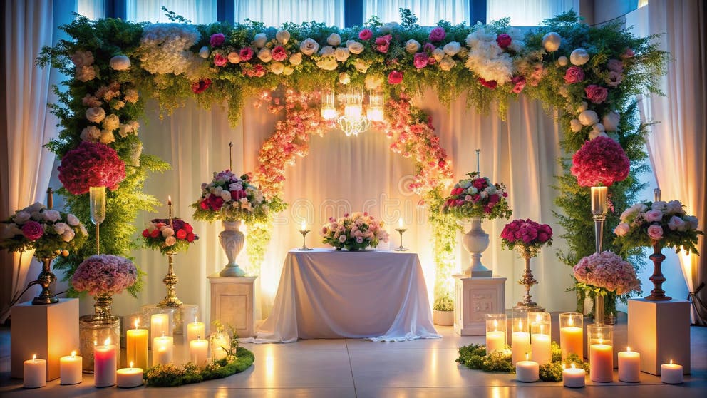 Romantic Wedding Altar Setup a Stunning Backdrop for Your Dream ...