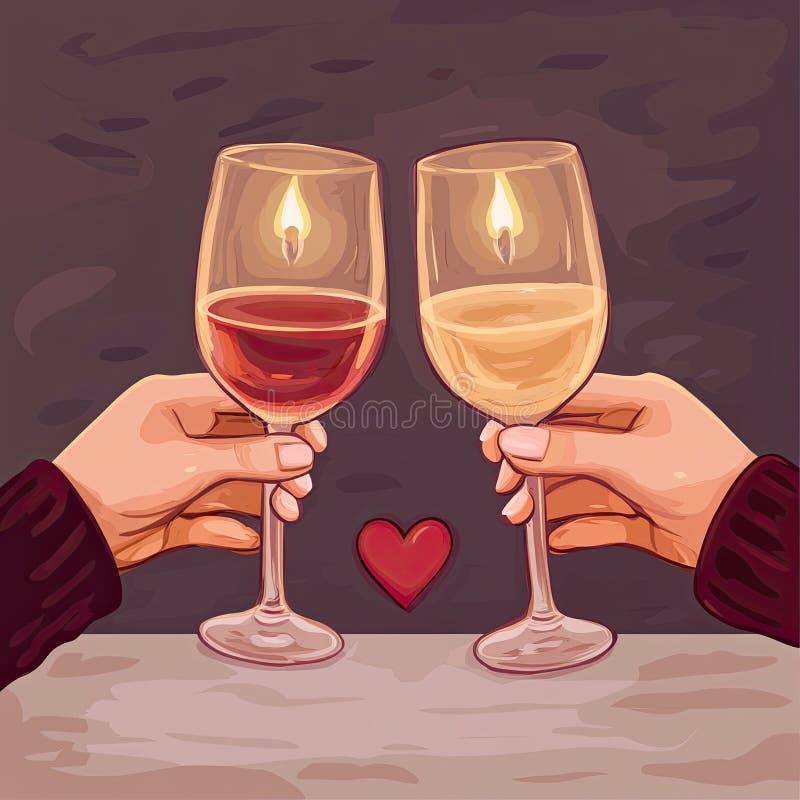 Romantic Wine Toast stock photo. Image of toast, celebration - 353447350