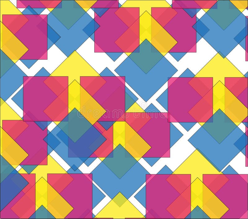 Textura De Rombos Rojos En El Fondo Azul Stock de ilustración ...