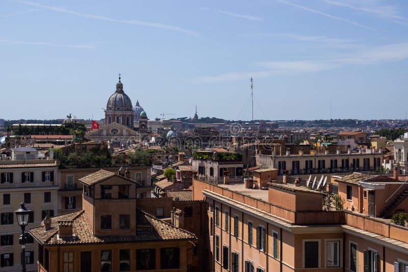 Rome bird s-eye view stock photo. Image of high, italian - 48112540