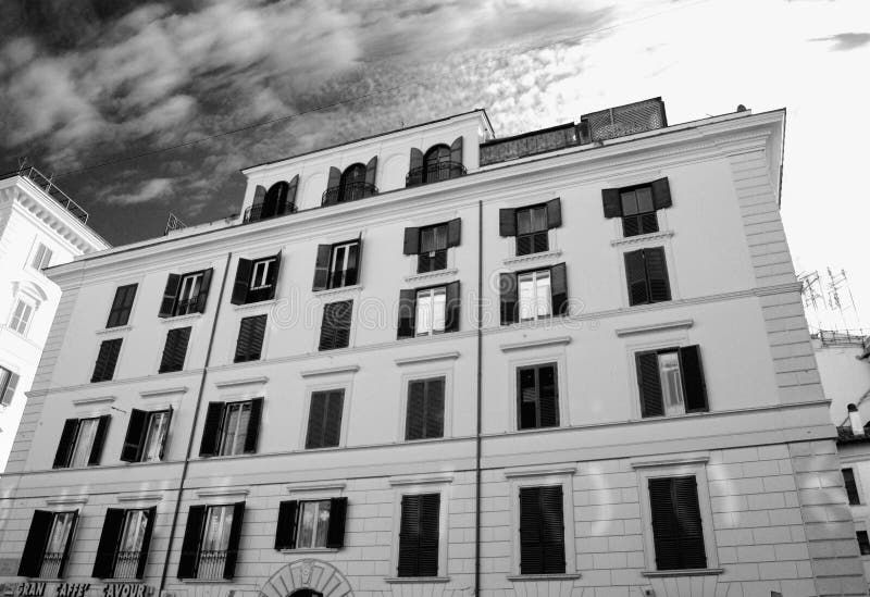 Rome building stock photo. Image of style, capital, clouds - 3964620