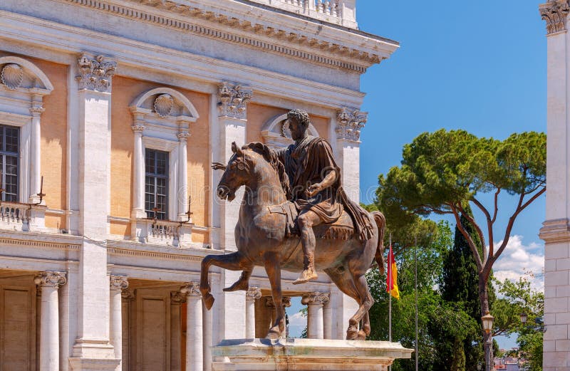 Rome. Capitol Square. stock image. Image of towers, travel - 97614681