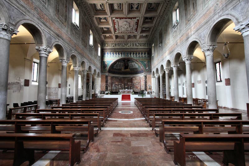 Rome - church interior editorial stock photo. Image of italian - 21862323