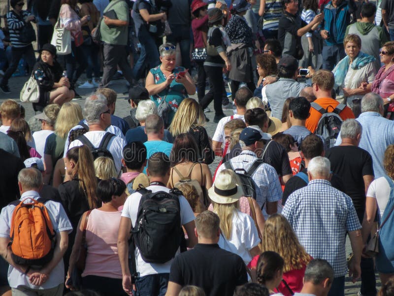 A crowd of people editorial stock image. Image of space - 246336739