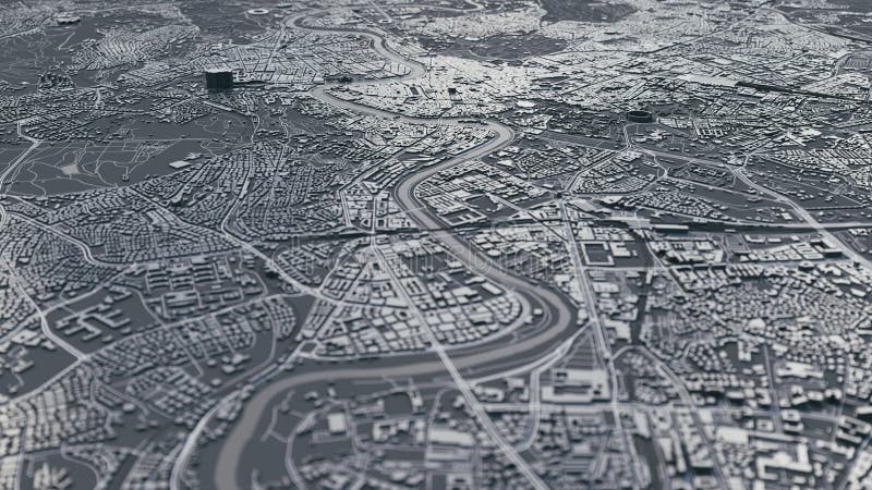 Rome city 3d map. stock illustration. Illustration of navigation ...