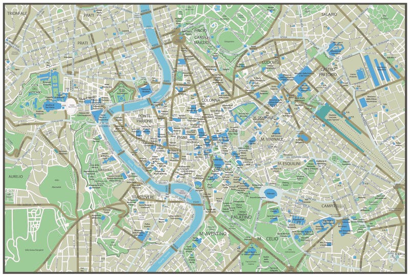 Rome City Map Stock Illustrations – 2,238 Rome City Map Stock ...