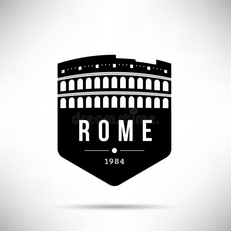 Rome City Modern Skyline Vector Template Stock Illustration ...