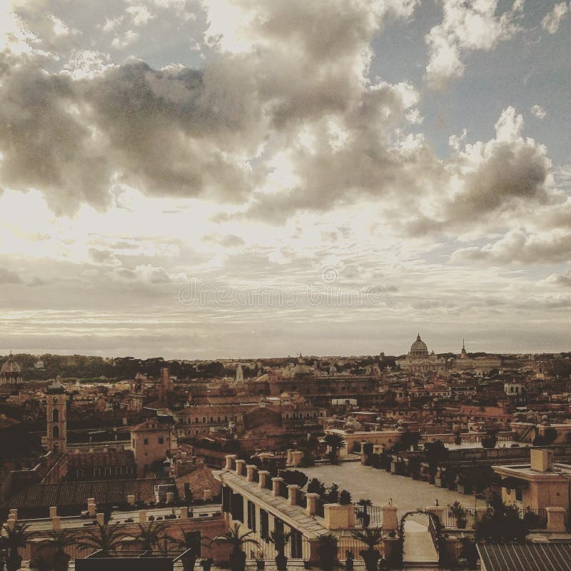 Rome. stock image. Image of clouds, vatican, landscape - 111252219