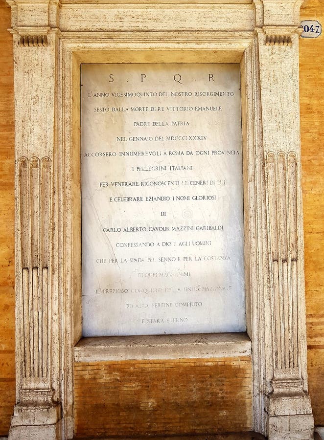 Symbol of the City of Rome Carved in Stone Editorial Photography ...