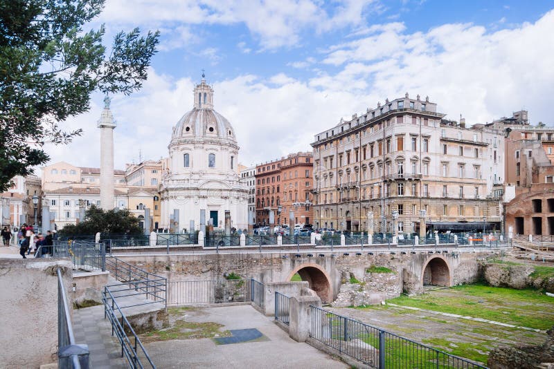 Rome City and Touristic Destination Stock Image - Image of church ...