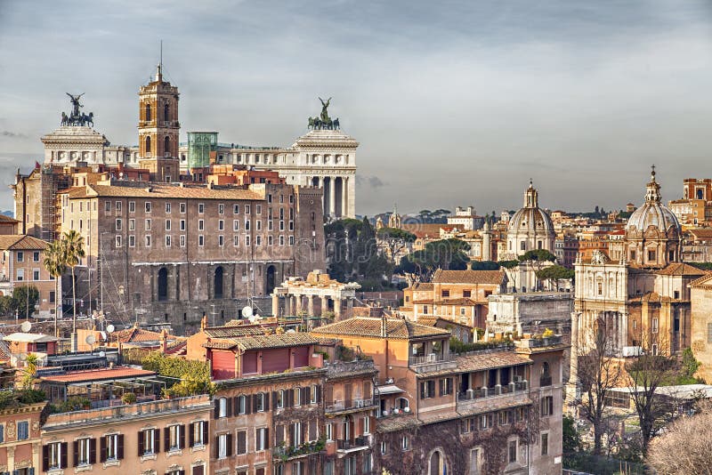 Rome cityscape stock photo. Image of arch, church, capital - 40744692