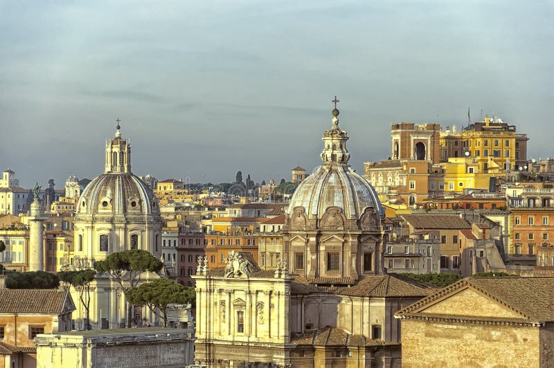 Rome Cityscape stock image. Image of building, italy - 64818699