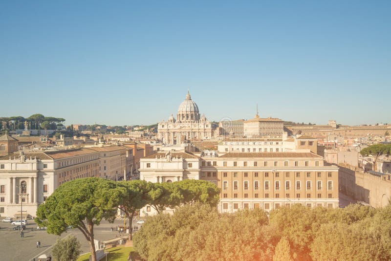 Rome cityscape view stock image. Image of city, ancient - 140789587