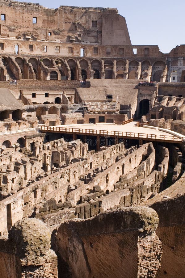 Ancient Roman Colosseum in Rome, Italy Stock Photo - Image of heritage ...