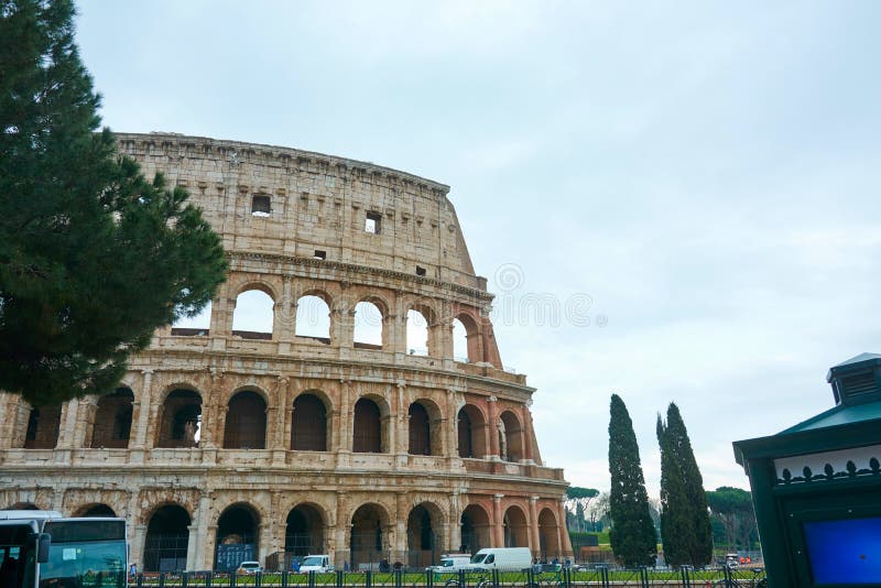 Rome Coliseum stock photo. Image of forum, field, archeology - 69094486