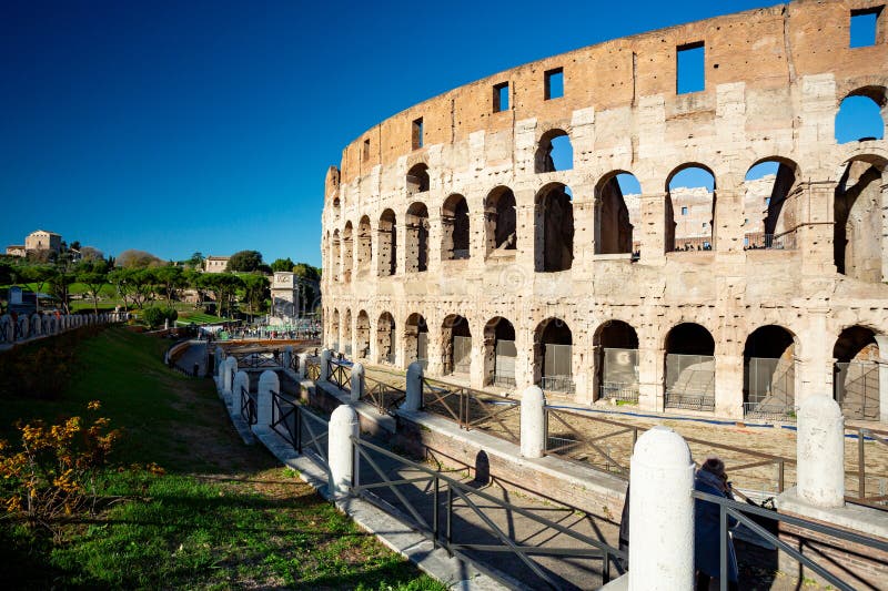 Rome Colosseum and Arch of Constantine, Italy Stock Photo - Image of ...