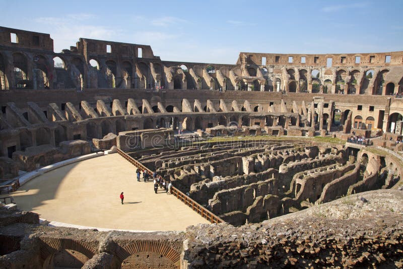 Rome - colosseum interior editorial stock photo. Image of destination ...