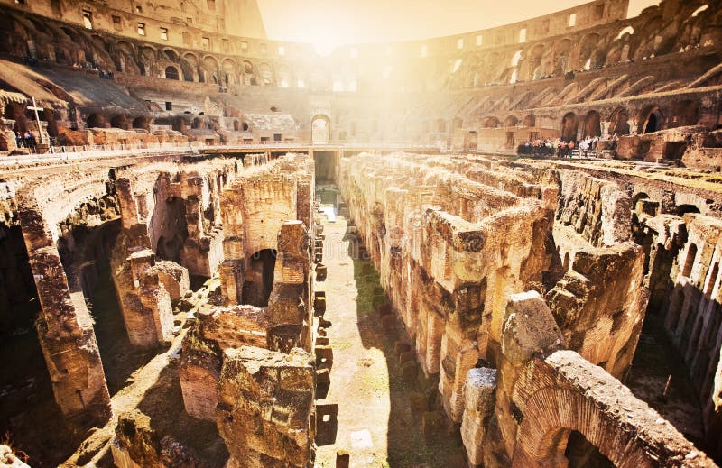 Ruins of the Colosseum, Rome, Italy Stock Photo - Image of amphitheater ...