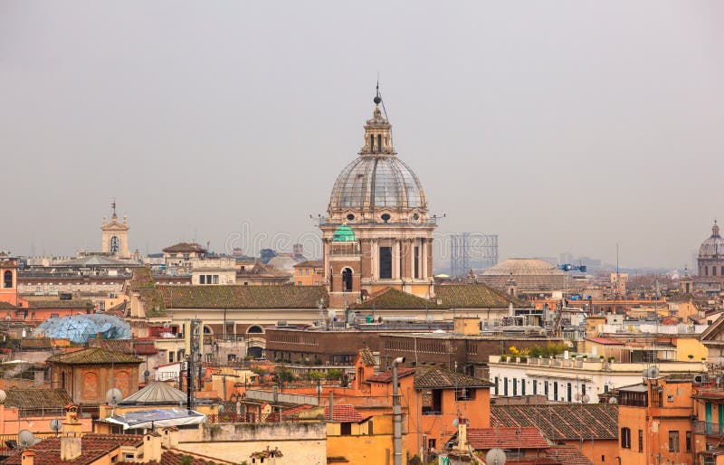 Rome de Pincio photo stock. Image du touristique, église - 37388710